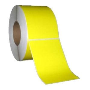 Yellow 4 x 6" Thermal Transfer Labels - Printcore Inc.